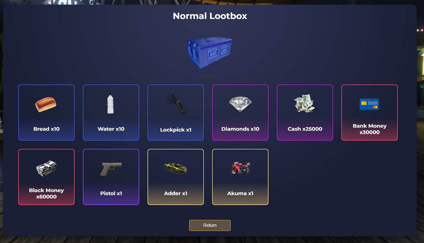 💰 [ESX][QB] XeX Lootbox / Crates / Mystery boxes - Roulette system like ...