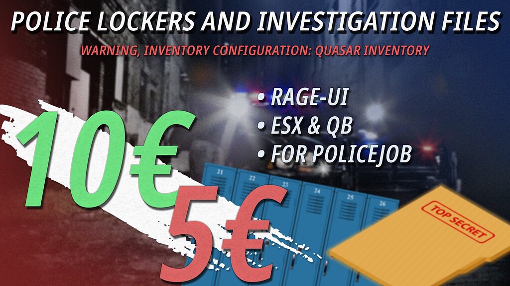 📁 Police lockers and investigation files [QB & ESX] - FiveM Releases ...