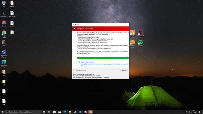 An unhandled exception (of type struct winrt::hresult_error) caused ...