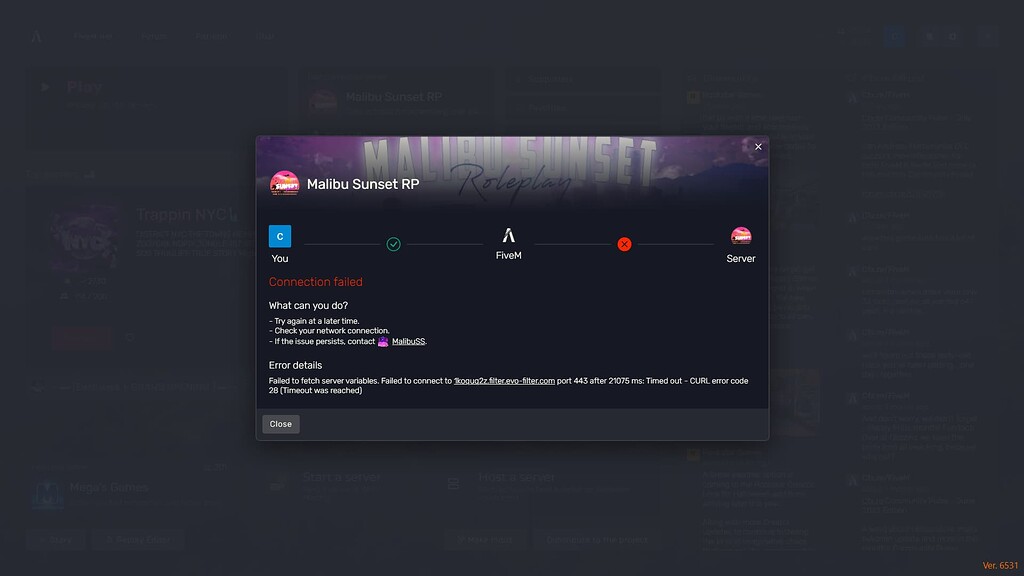 FiveM error - Server Discussion - Cfx.re Community
