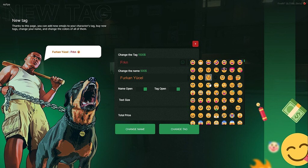 Advanced Tag System FRKN-TAGMENU - FiveM Releases - Cfx.re Community