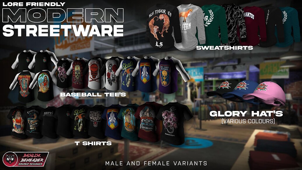 [PAID][CLOTHING][FiveM] Lore Friendly Modern Clothing Pack (MP ...