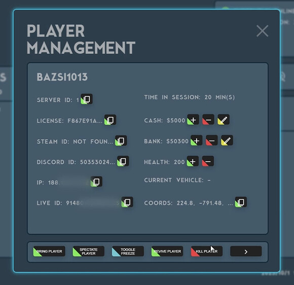 [PAID] [QBCORE] [ESX] Horizon Admin Menu (Advanced Features, Advanced ...