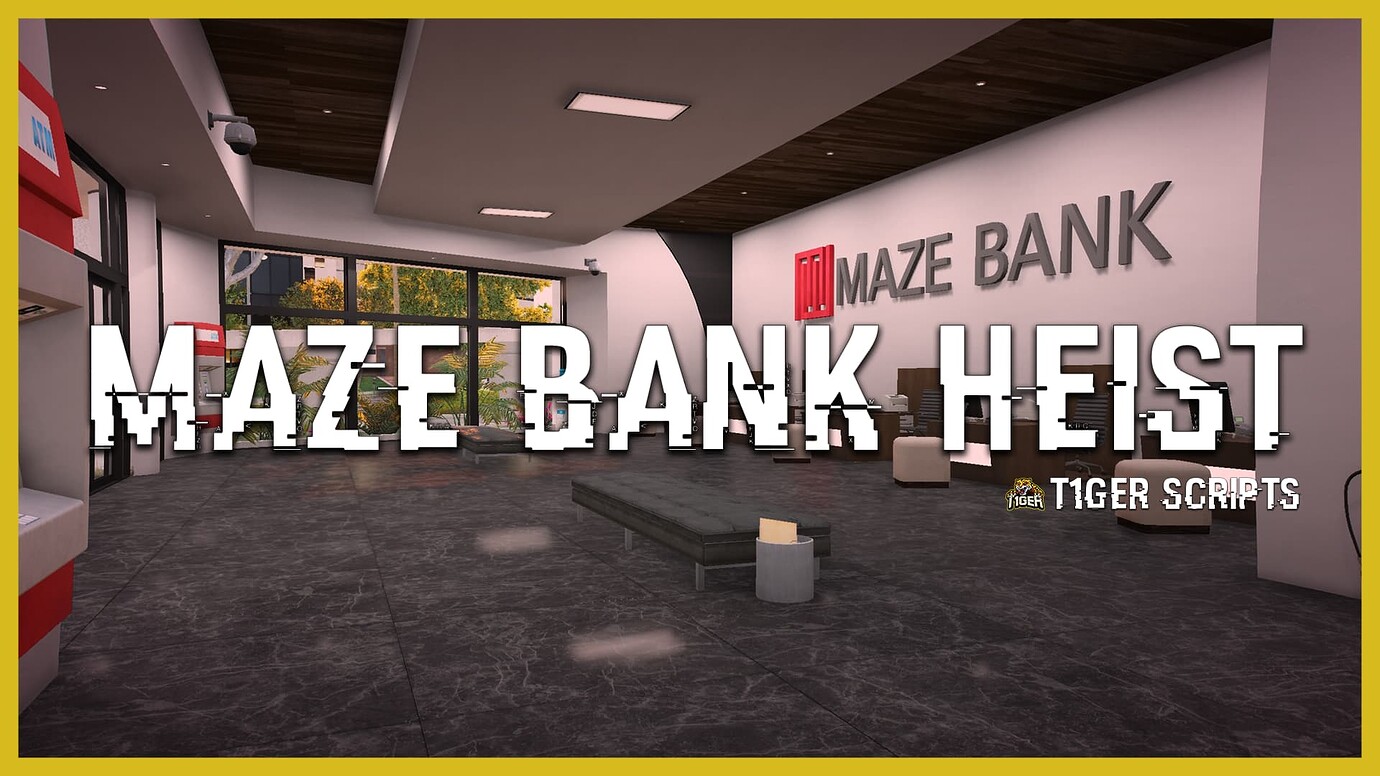 [ESX] [QB] T1GER Maze Bank Heist - FiveM Releases - Cfx.re Community