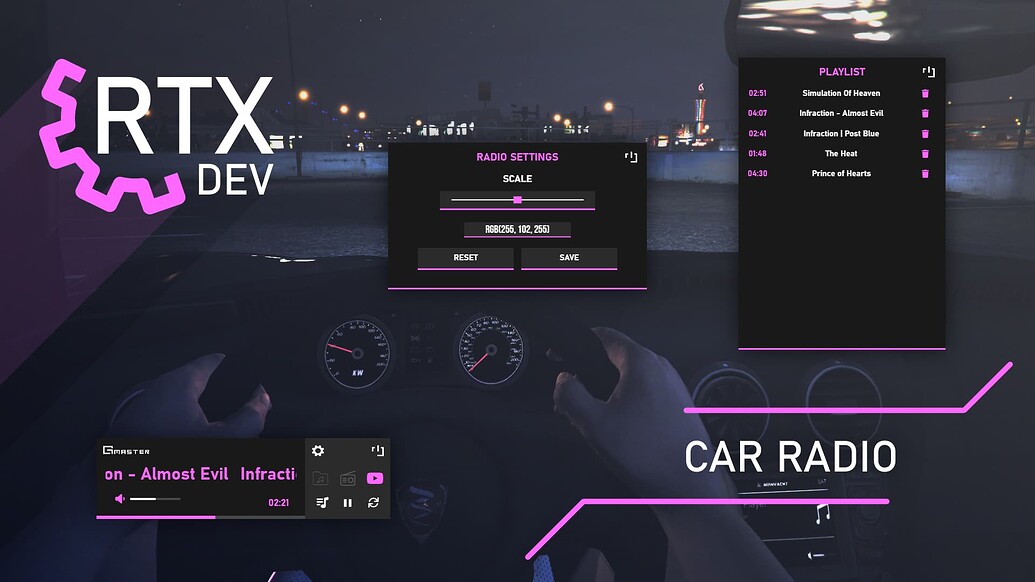 [PAID] [Standalone] [ESX] [QBCORE] Car Radio (Vehicle Music Player ...