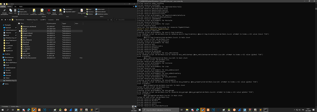 Fivem attempt to index a nil value (global 'esx') - Server Discussion ...