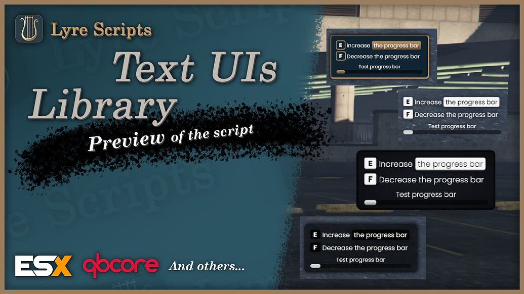 [FREE] Lyre Text UIs - An advanced Text UI library [STANDALONE] - FiveM ...