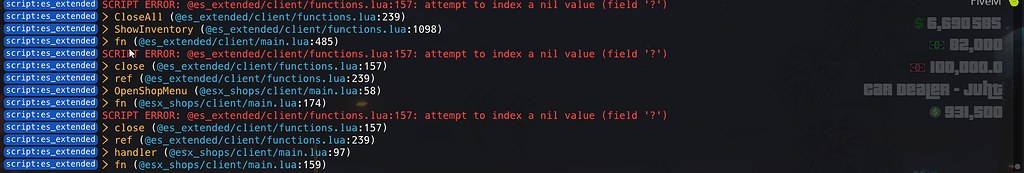 [SCRIPT ERROR] es_extended - Resource Support - Cfx.re Community