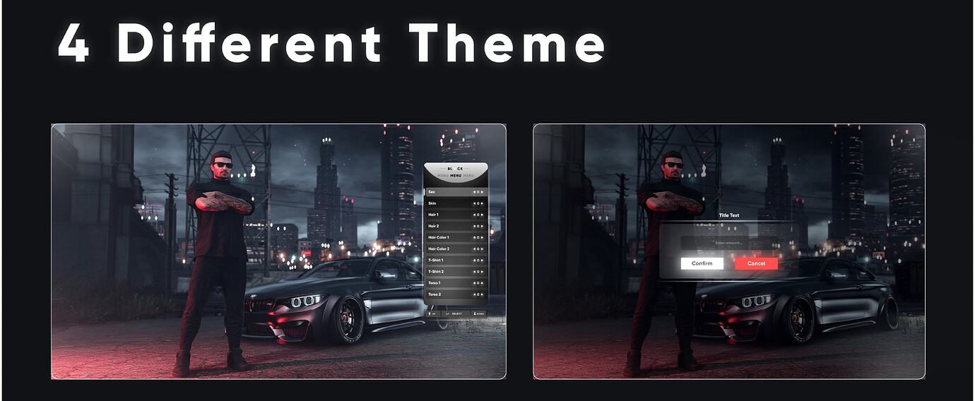 CodeM BLVCK Menu Default and Menu Dialog ESX - Releases - Cfx.re Community