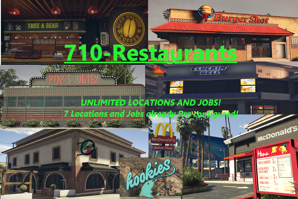 [PAID] [ESX/QBCORE] Unlimited Restaurants and Food Jobs! - FiveM Releases - Cfx.re Community