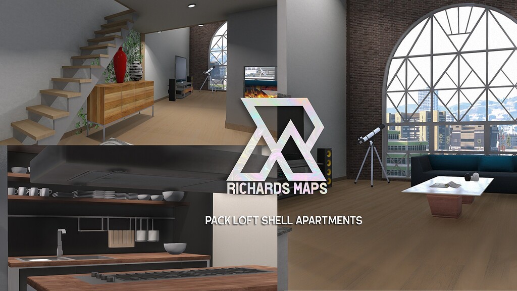 [paid] furnished + unfurnished pack 20 loft apartments [mlo] - FiveM ...