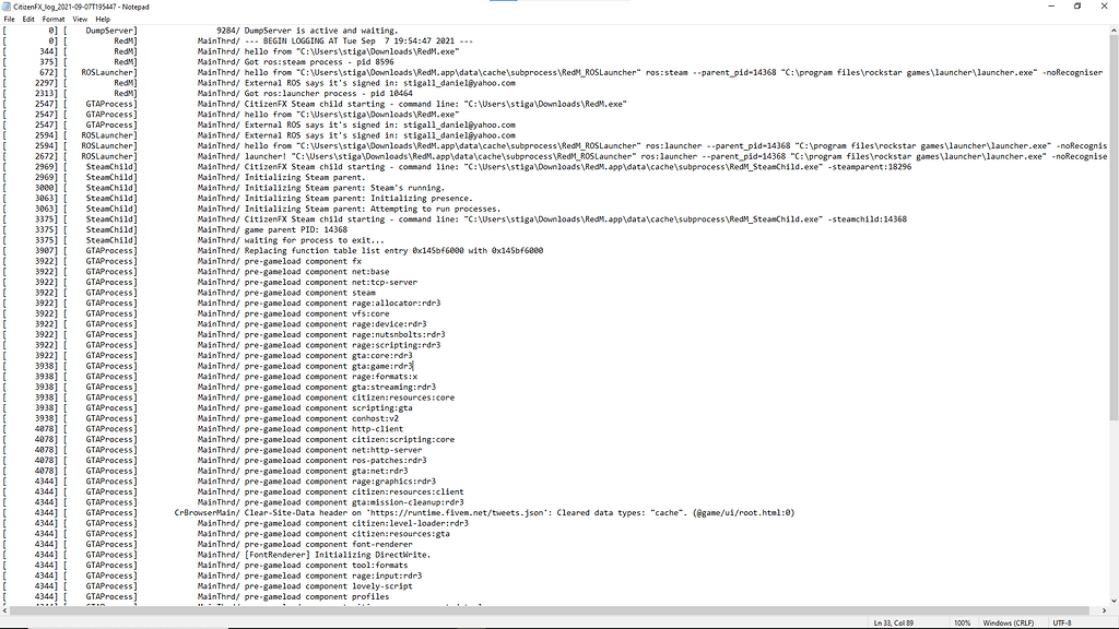 RedM crashing on client login screen - RedM Client Support - Cfx.re ...