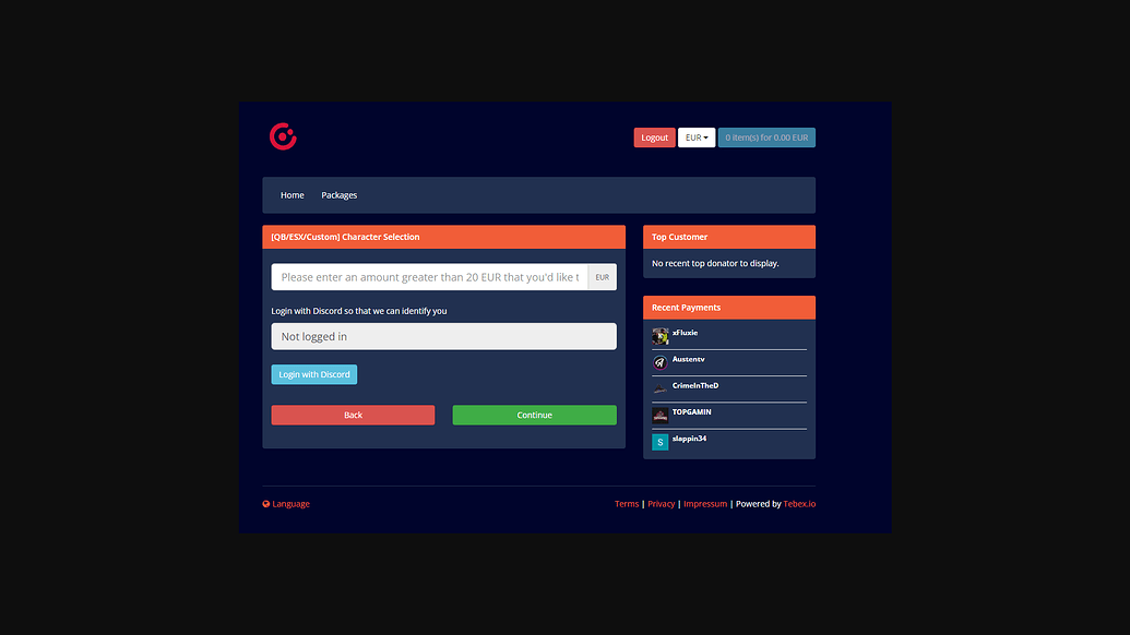 Onex Character Selection - FiveM Releases - Cfx.re Community