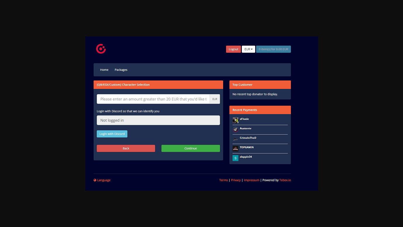 Onex Character Selection - FiveM Releases - Cfx.re Community