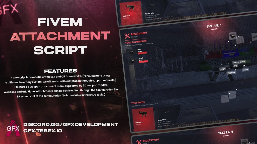 [PAID] GFX Attachment Script (3D Weapon) - FiveM Releases - Cfx.re ...