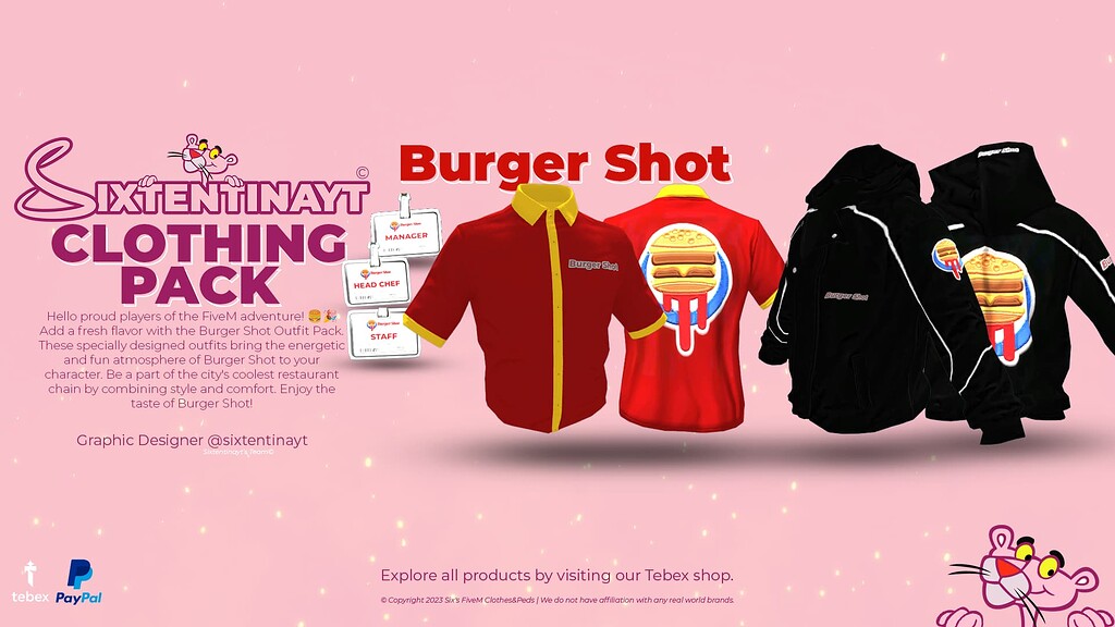 Burger Shot Clothing Pack, Male/Female - FiveM Releases - Cfx.re Community