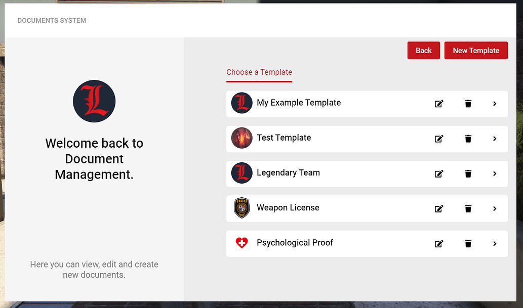 [Release] Documents System [PAID] [ESX / QBCore / VRP / Standalone ...