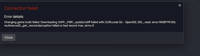 Curlcode 56. decryption failed or bad record mac - FiveM Client Support - Cfx.re Community