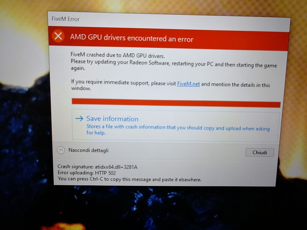 FiveM crashed due to AMD GPU drivers - FiveM Client Support - Cfx.re ...