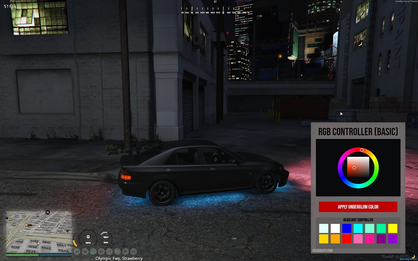 RGB Controller (Basic/Free) [Standalone] - FiveM Releases - Cfx.re ...