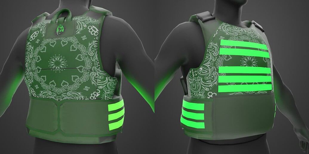 Emissive/No Glow Gang Vests (All Lore Gangs, FiveM Ready) - FiveM ...