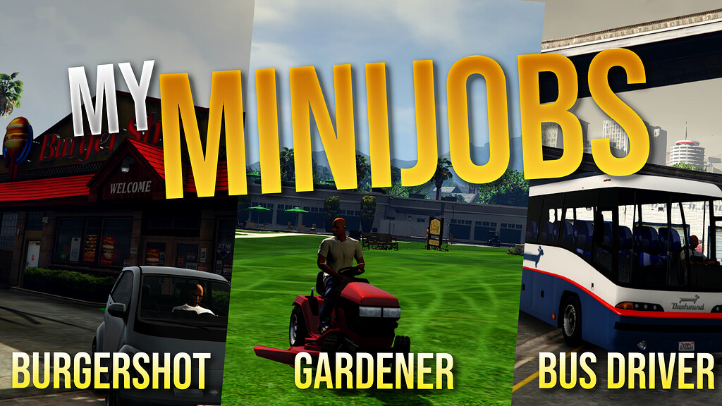 [Optional ESX] myMinijobs - 3 Jobs - Work as a Gardener, Bus driver or ...