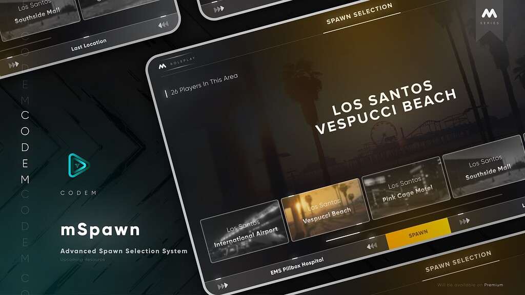 CodeM mSpawn ( Advanced Spawn Selection ) - FiveM Releases - Cfx.re ...