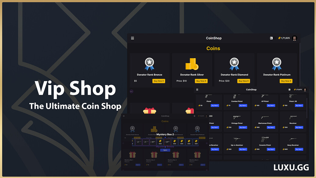 Vip Shop - Coin Shop for FiveM - FiveM Releases - Cfx.re Community