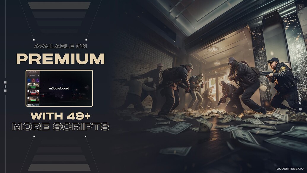 CodeM mScoreboard ( Advanced Scoreboard System ) ESX QB - FiveM ...