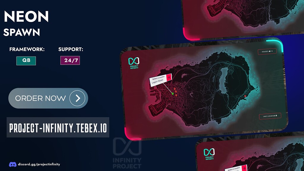 QBCORE - Neon Spawn (Highly Optimised & New Design) - FiveM Releases ...