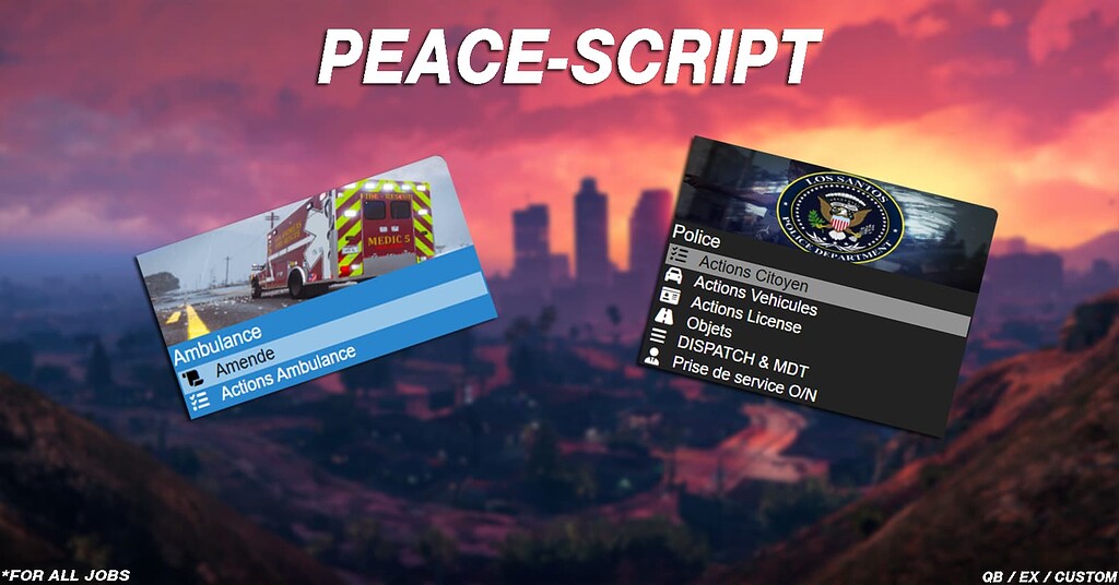 [QB - ESX - CUSTOM] JobsMenu - BEST JOBMENU SYSTEM - FiveM Releases ...