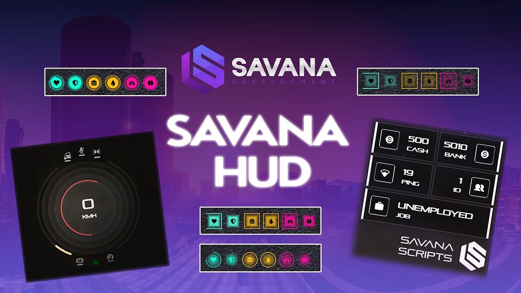 [SAVANA] Hud [QB/ESX/QBOX] - FiveM Releases - Cfx.re Community
