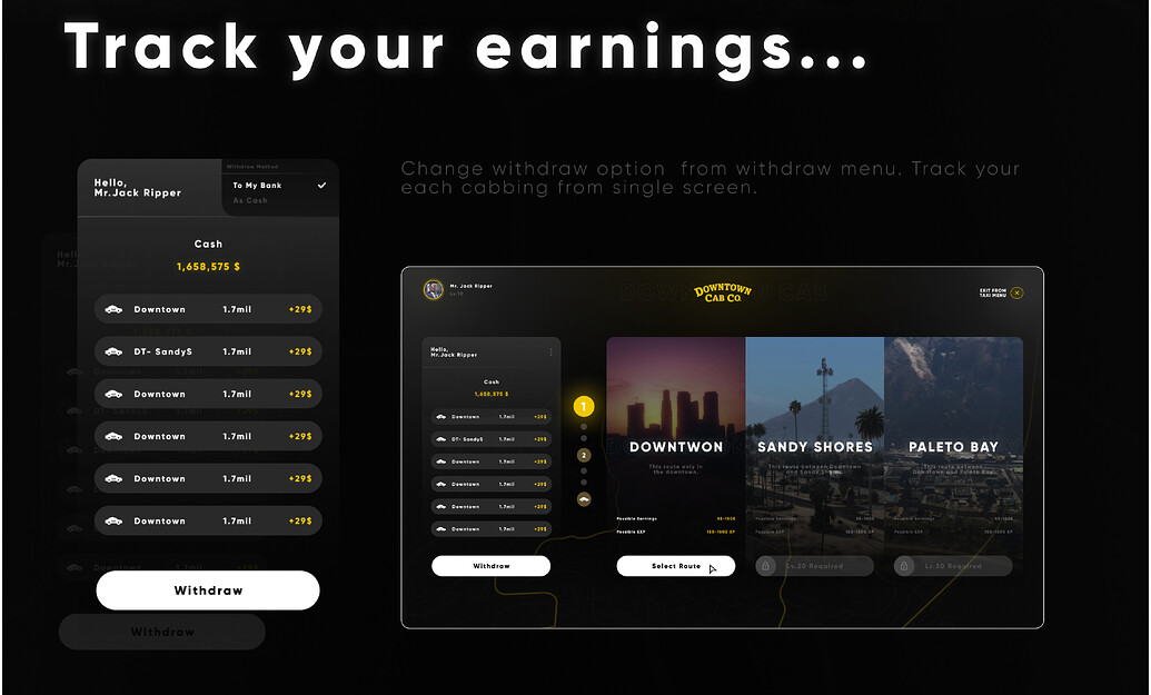 CodeM mTaxijob ( Advanced Taxi Script ) ESX QB - FiveM Releases - Cfx ...