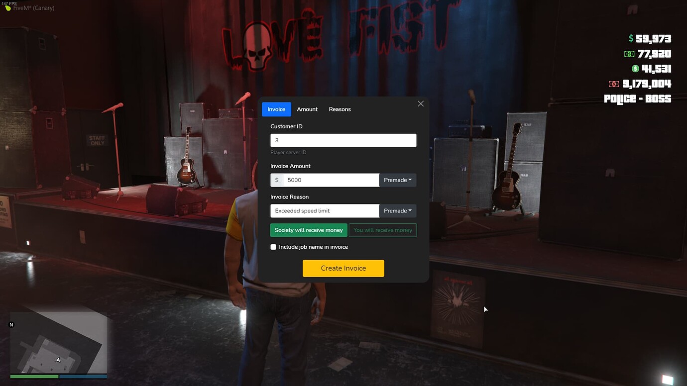 🧾 Billing UI [ESX][QBCore] - Bill players by clicking on their ...
