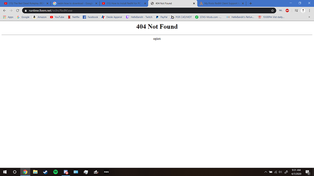 Cant Download RedM - RedM Client Support - Cfx.re Community