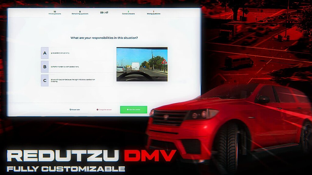 [qb] [esx] Redutzu Dmv Fivem Releases Cfx Re Community