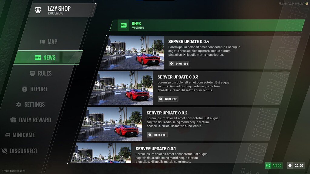 [PAID] Advanced Pause Menu [ESX / QB] - FiveM Releases - Cfx.re Community