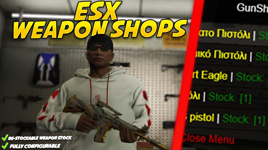 [PAID][ESX] 💼 Weapon Shop Jobs (Source Code) - FiveM Releases - Cfx.re ...