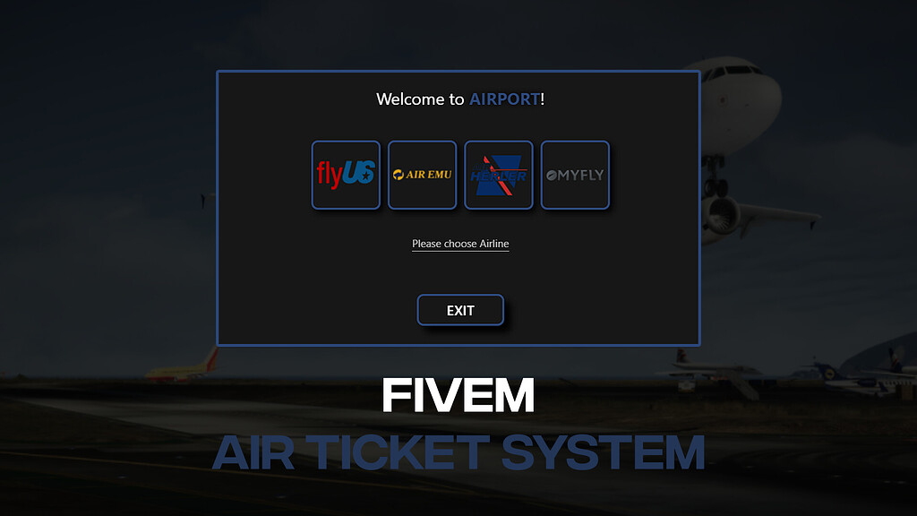 [ESX] [PAID] Air Ticket System - FiveM Releases - Cfx.re Community