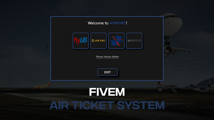 [ESX] [PAID] Air Ticket System - FiveM Releases - Cfx.re Community