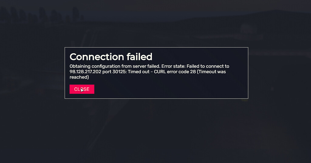 CURL error code 28 problem - FiveM Client Support - Cfx.re Community