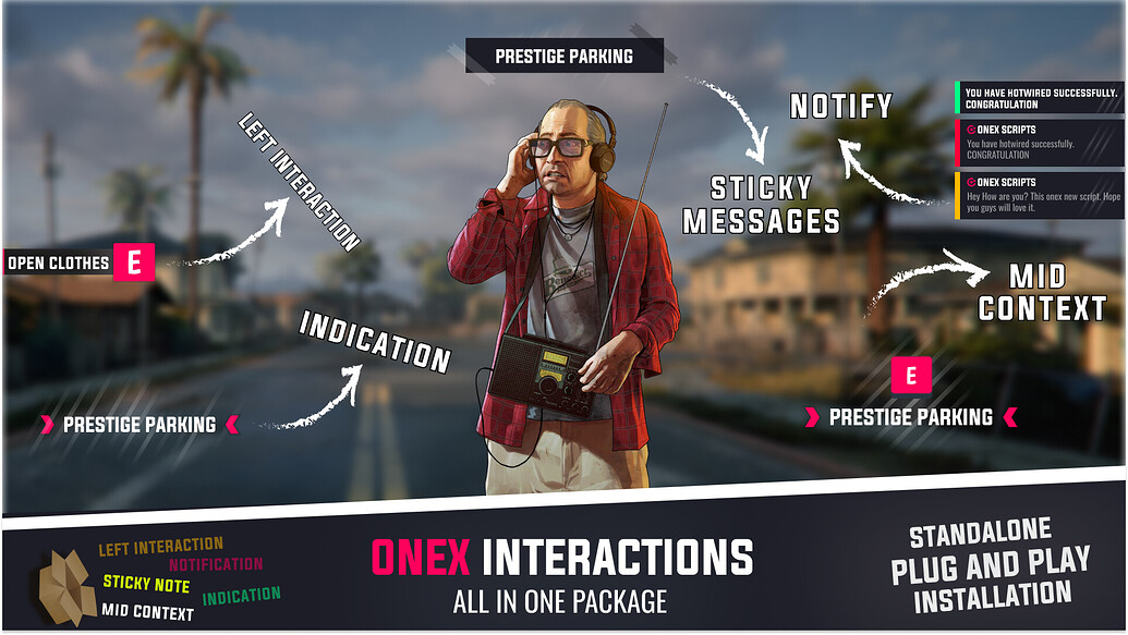 [Standalone] Onex Interactions - FiveM Releases - Cfx.re Community