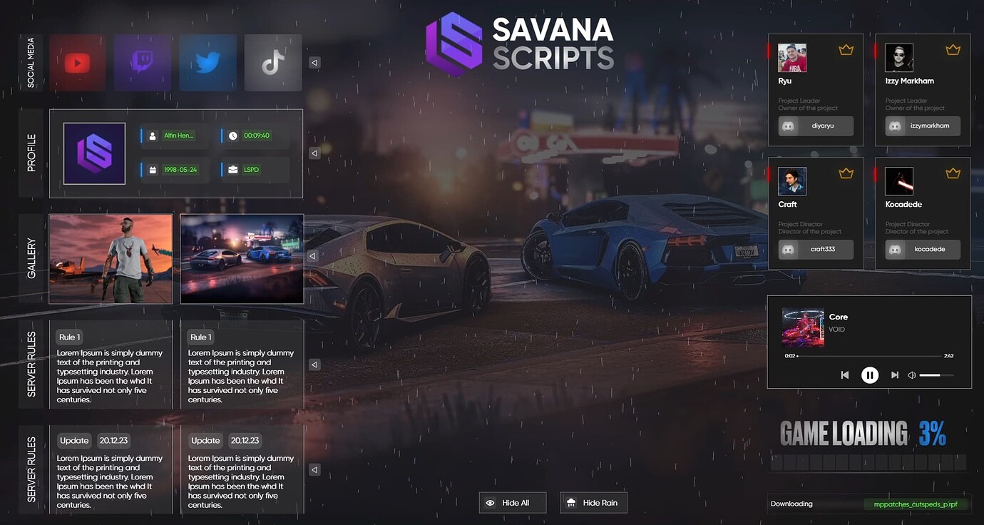 [SAVANA] Loading Screen [QB/ESX/QBOX] - FiveM Releases - Cfx.re Community