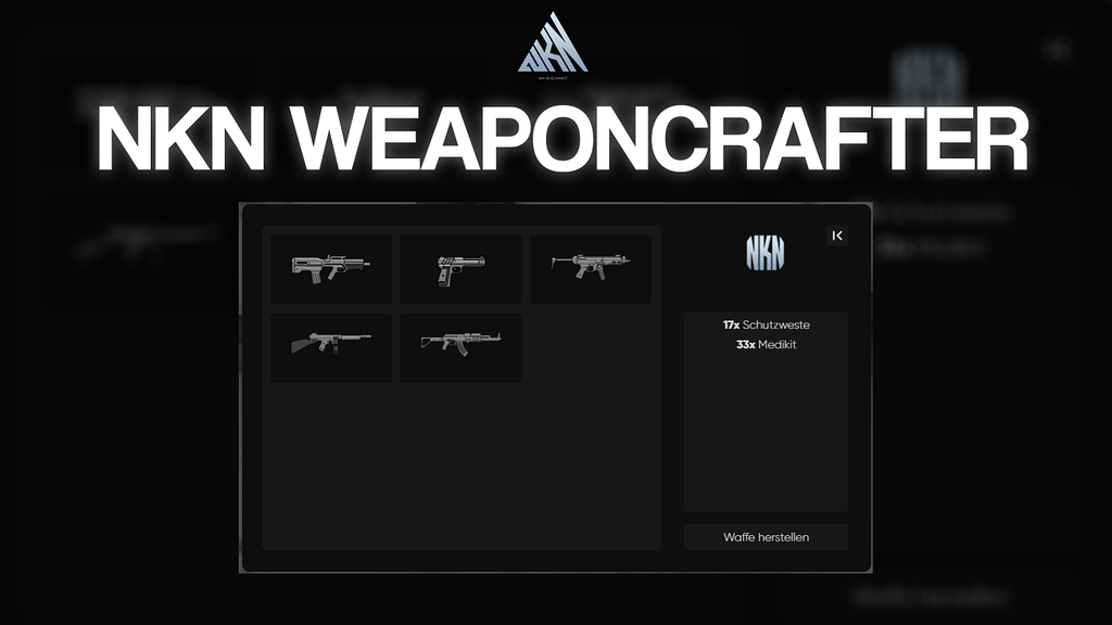 [ESX] NKN - Weapon Crafter + UI - FiveM Releases - Cfx.re Community
