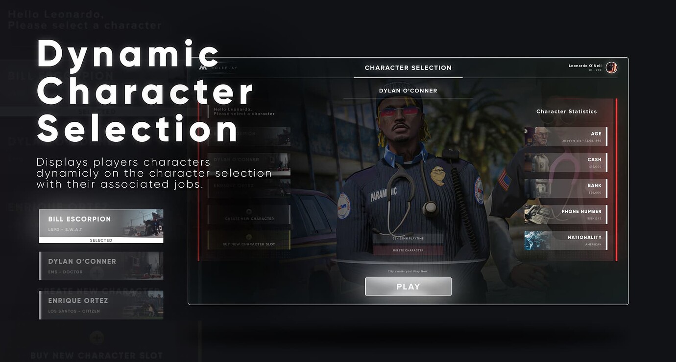 CodeM mMultichar ( Advanced Multicharacter ) QB - FiveM Releases - Cfx ...