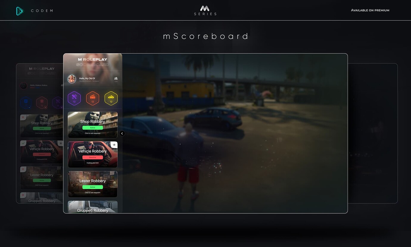 CodeM mScoreboard ( Advanced Scoreboard System ) ESX QB - FiveM Releases - Cfx.re Community