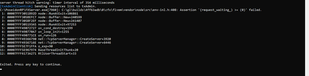 txAdmin v8 crash - Server Discussion - Cfx.re Community