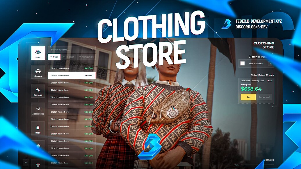 [FIVEM][ESX] B - Clothingstore - Best Design and Best Price! (Version 4 ...