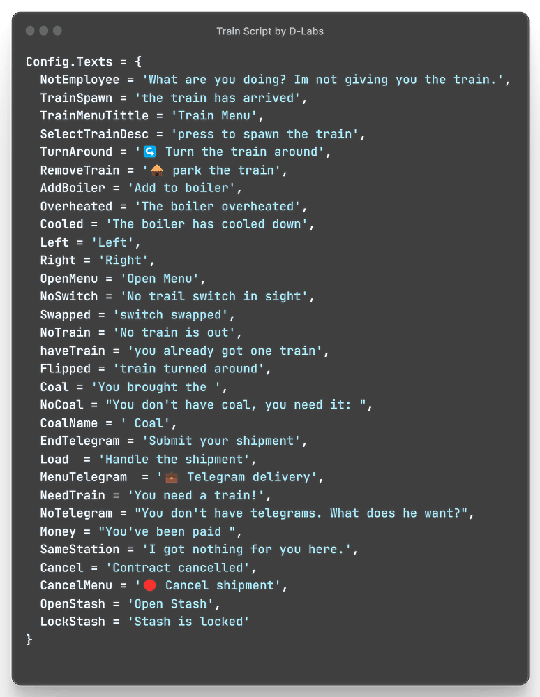 Train Script - [RSG / VORP / RedEM-RP / Custom] - RedM Releases - Cfx.re Community