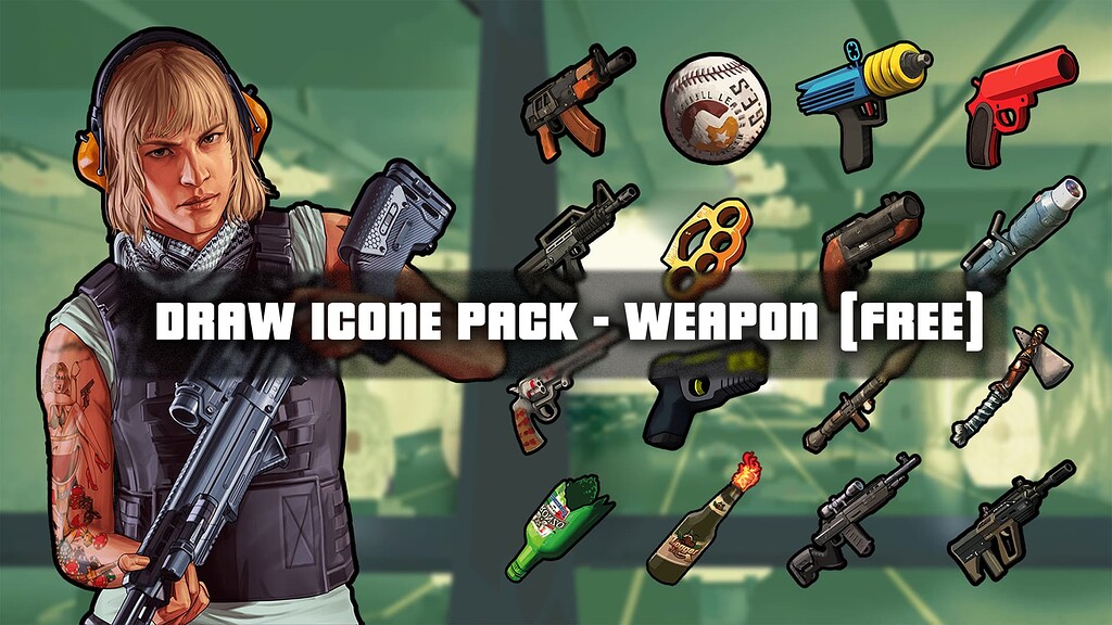 [Free] Weapon icon for inventory l Gta Artwork Draw Style - FiveM ...